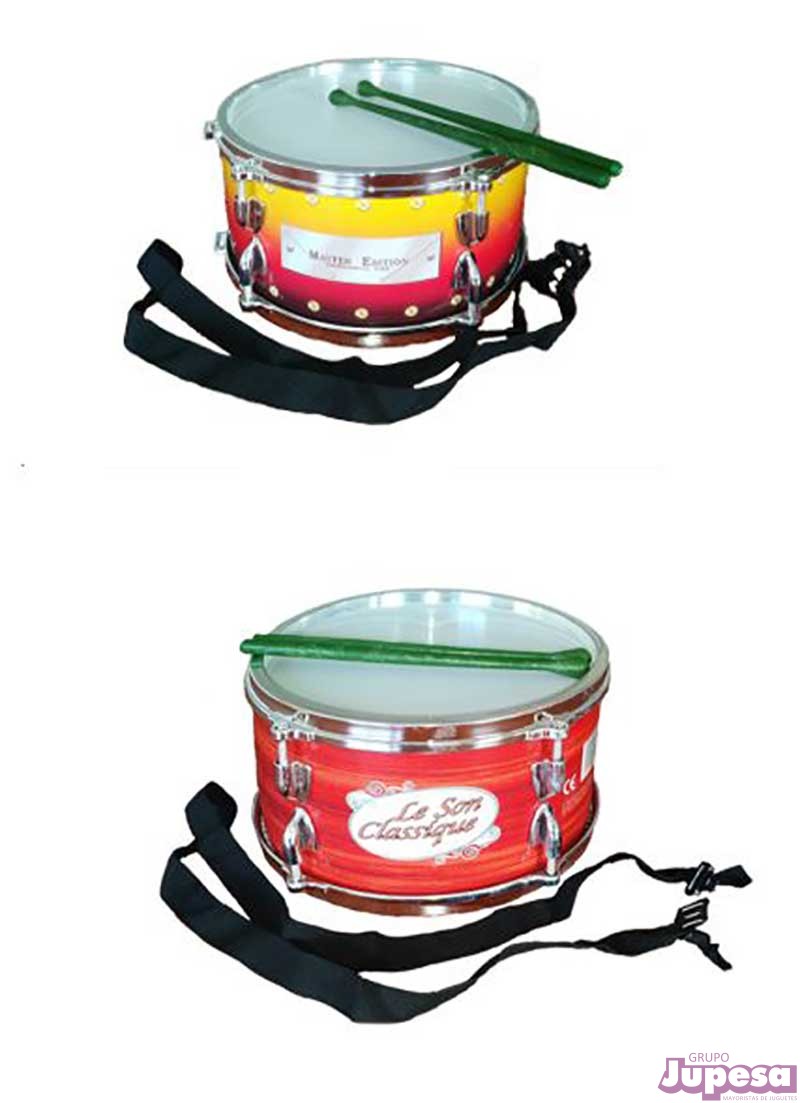 TAMBOR REDOBLE CROMADO 23X12CM.