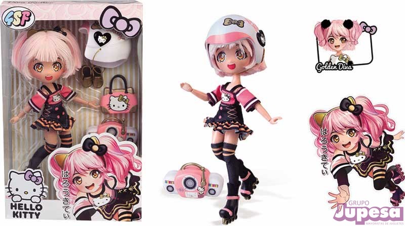 MUÑECA HELLO KITTY DIVA ROLLER