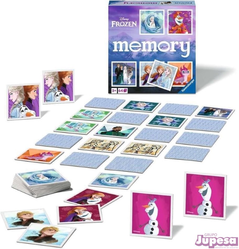 JUEGO MEMORY FROZEN 64 CARTAS
